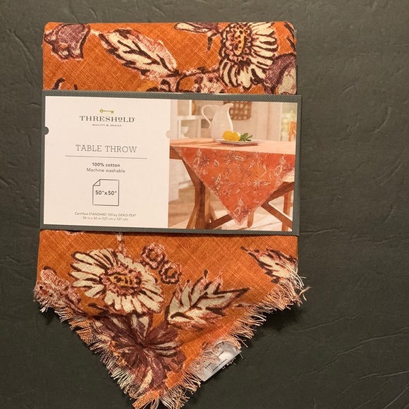 Threshold | Kitchen | New Threshold Table Throw Burnt Orange Red 5in X ...